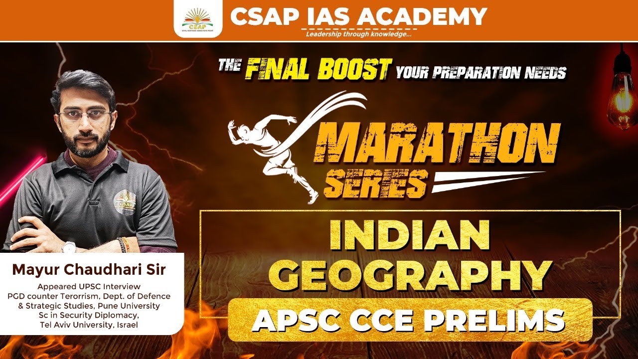 APSC CCE 2025 Free Live | Indian Geography by Mayur Chaudhari Sir ...