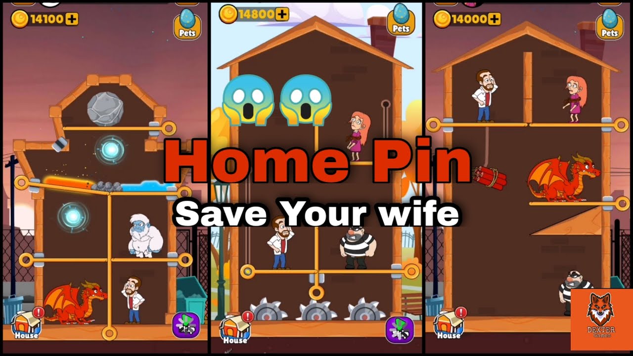 Home Pin Game Level 160 To 170 // Save Your Wife Game - YouTube