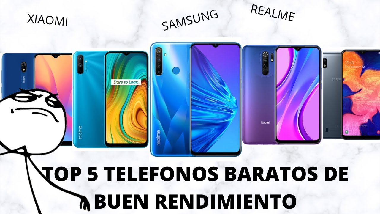 Los 5 MEJORES teléfonos BARATOS que te ofrecen buenas PRESTACIONES ...