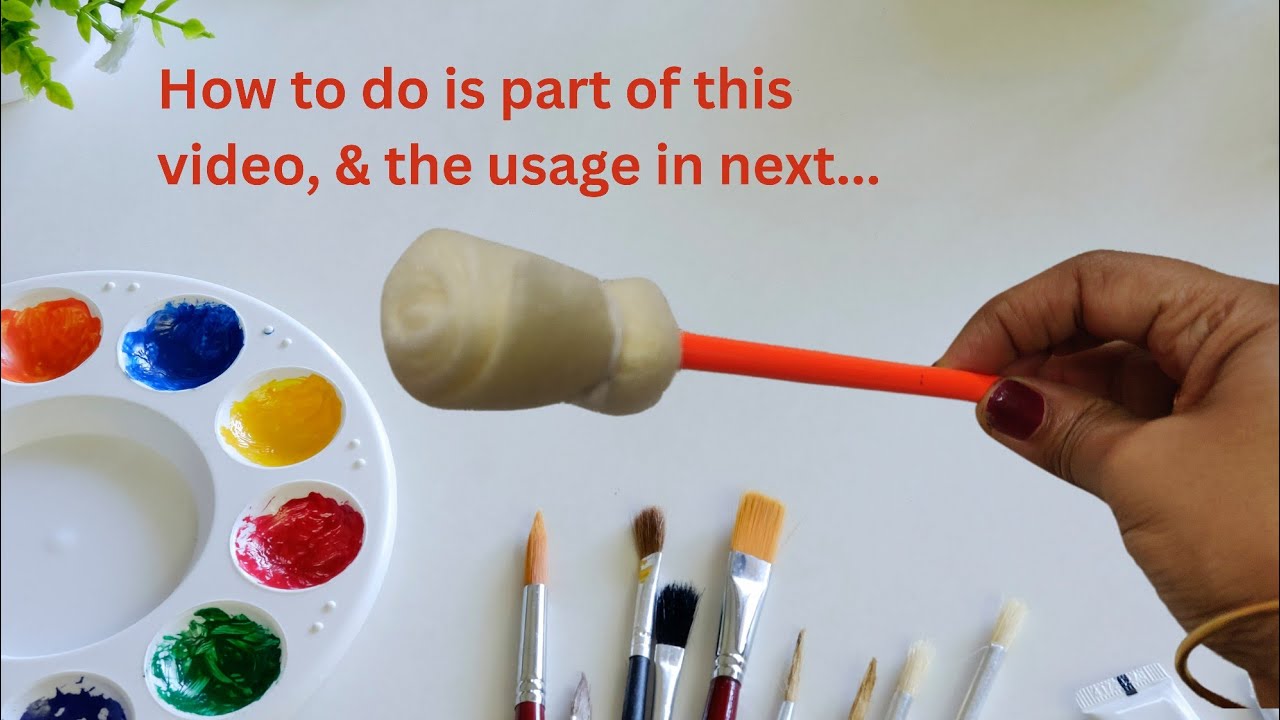 Paint Brush Creation to paint glass | DIY Craft | Simple Craft - YouTube