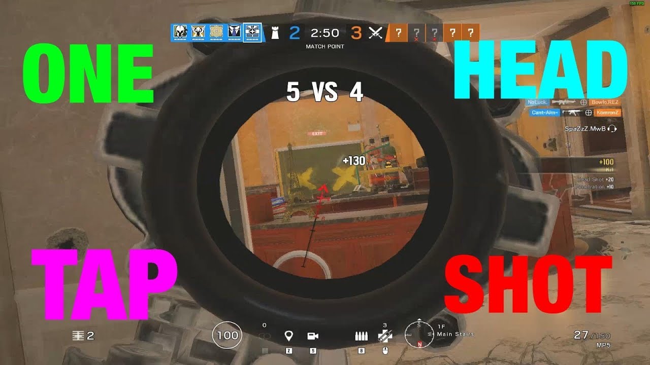 One Tap HeadShot - Rainbow Six Siege - YouTube