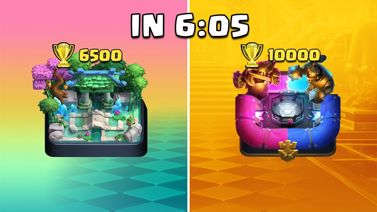 How to Get 10000 Trophies in 7:44 Seconds in Clash Royale - YouTube