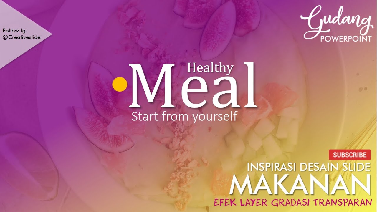 #10 PowerPoint Keren! Inspirasi Desain Slide tentang Makanan - YouTube