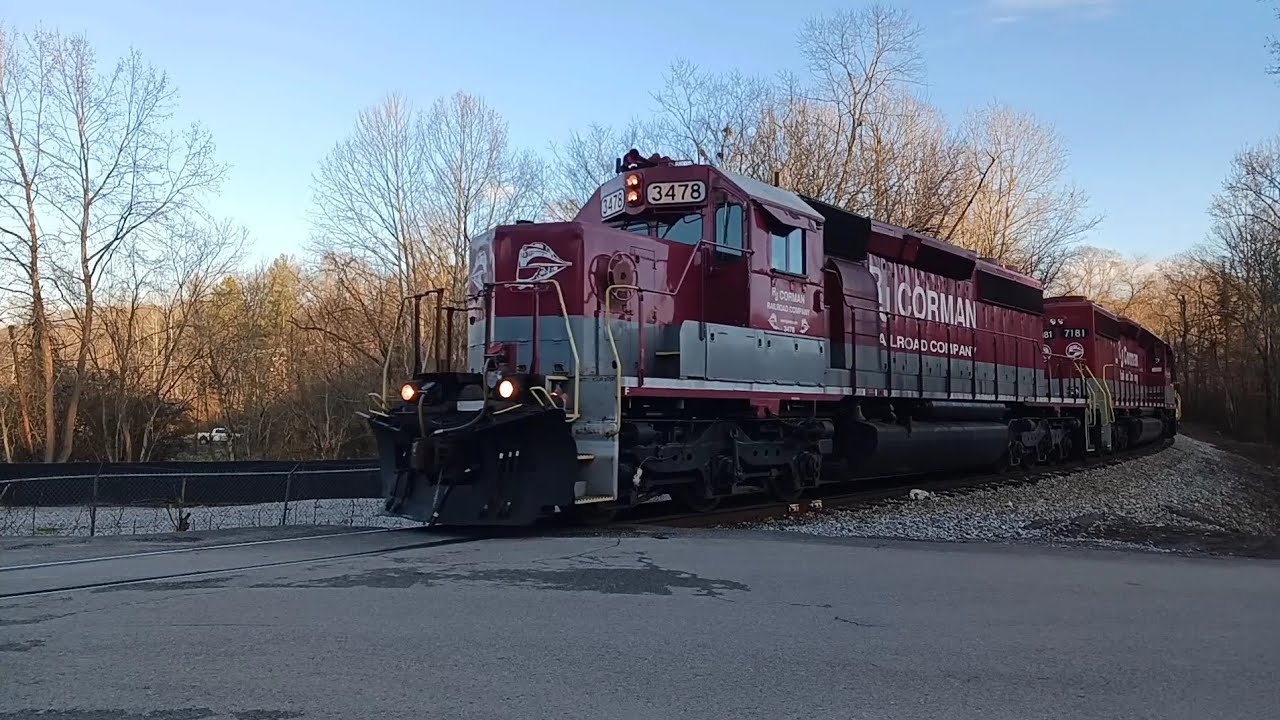 Coal Trains On the CG! | RJ Corman 3438, 7181 & 3478! - YouTube