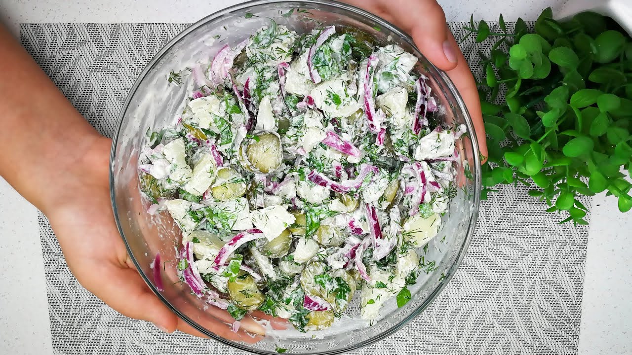 Der leckerste deutsche Salat! Ich werde nie müde, diesen Salat zu essen ...