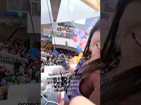 She Panicked When The Balloons Got Stuck😬