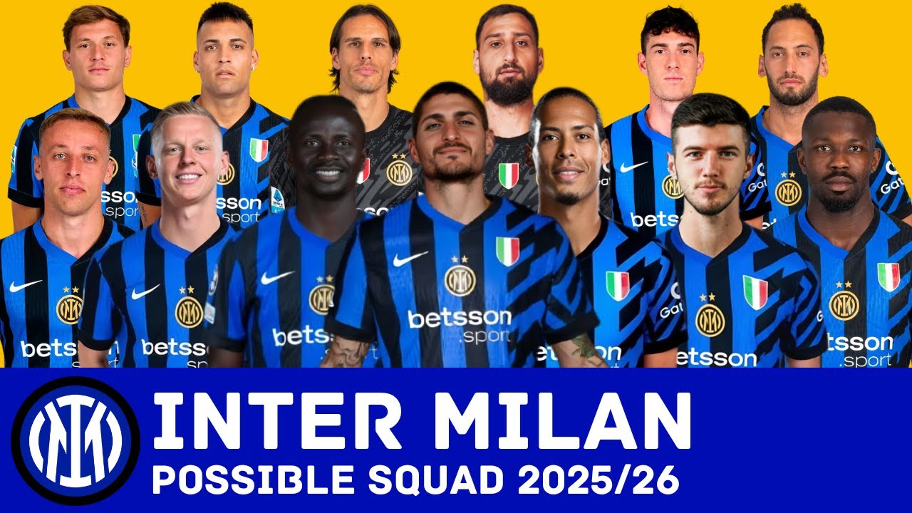 INTER MILAN Possible Squad 2025/26 | Inter Milan Possible Squad With ...