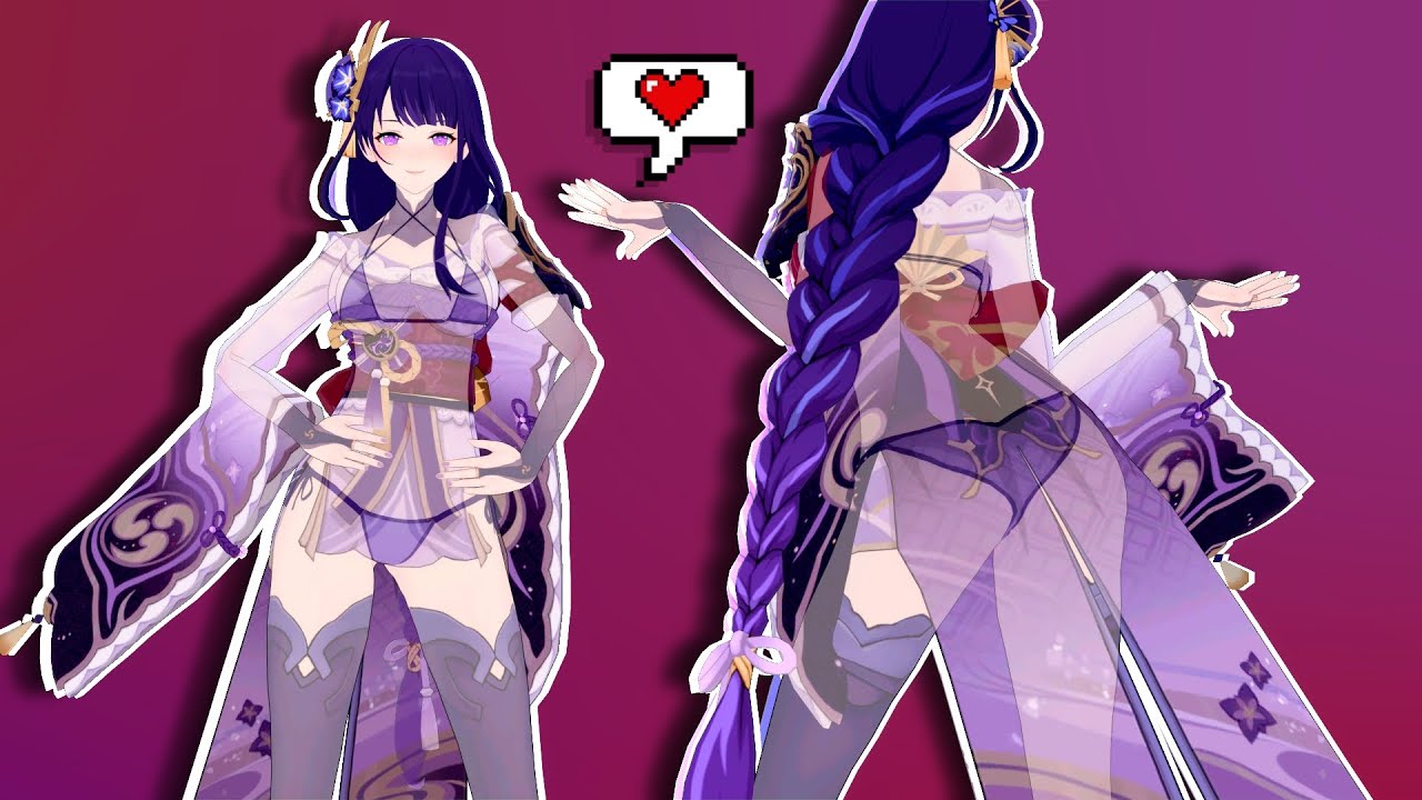 Raiden shogun, Transparent outfit😽 - Automotivo Extradimensional -【MMD ...