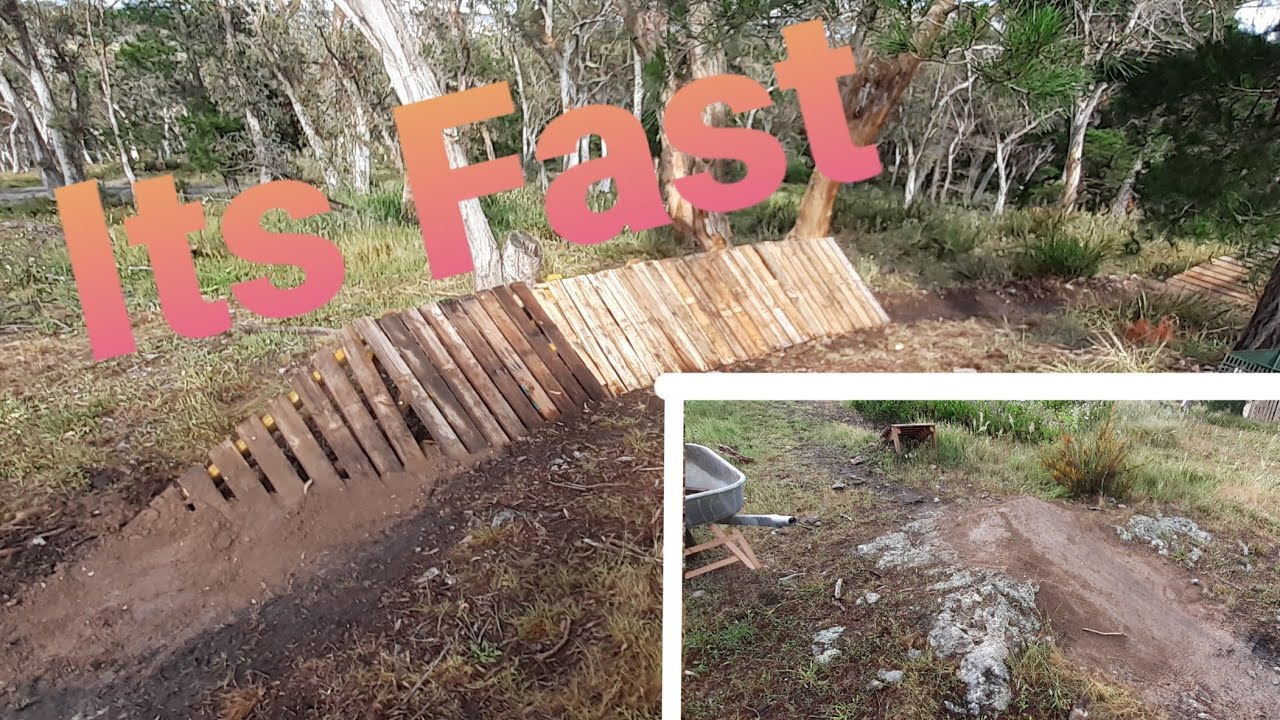 Building a wooden berm/wallride thingy - YouTube