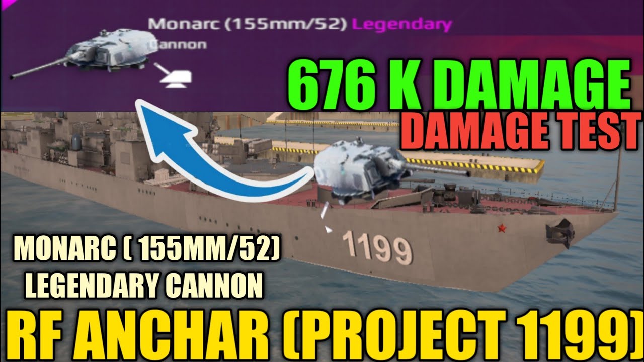 Monarc (155 MM/52) Level 25 Legendary Cannon Damage Test In Modern ...