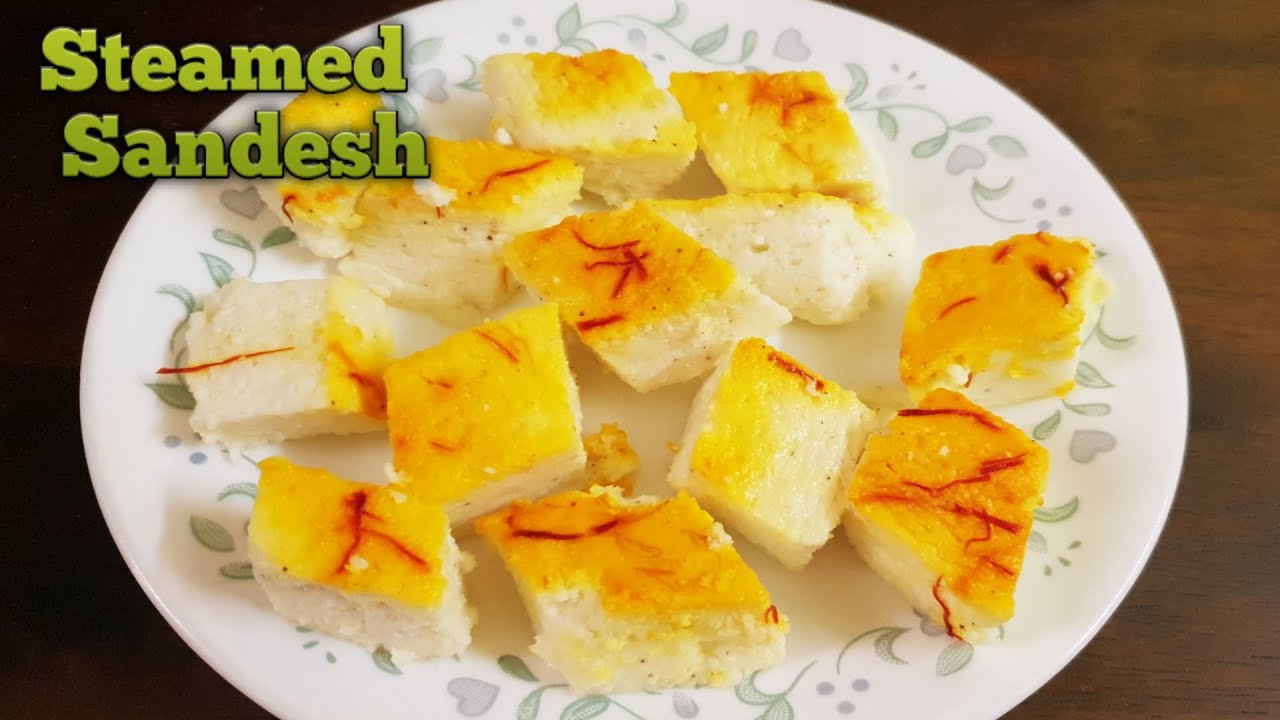 Steamed Sandesh (Cottage Cheese Fudge) | Sandesh Recipe | संदेश बनाने ...