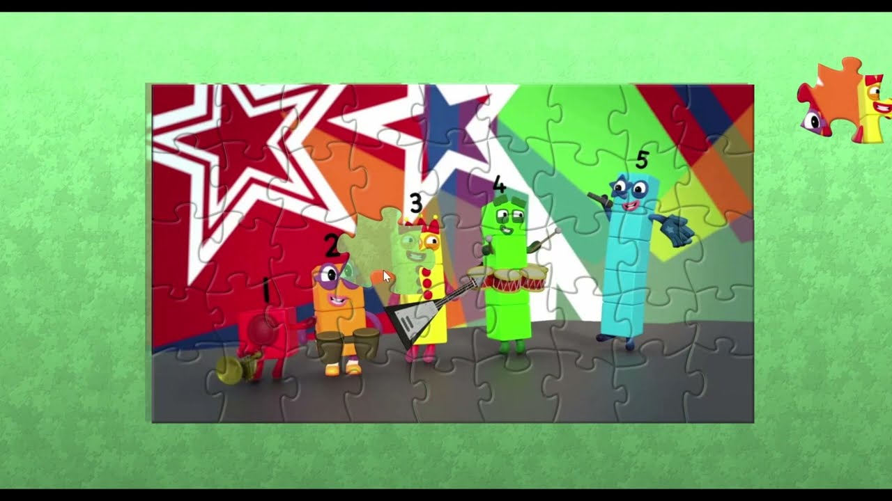 Numberblocks with musical performance puzzle game - YouTube