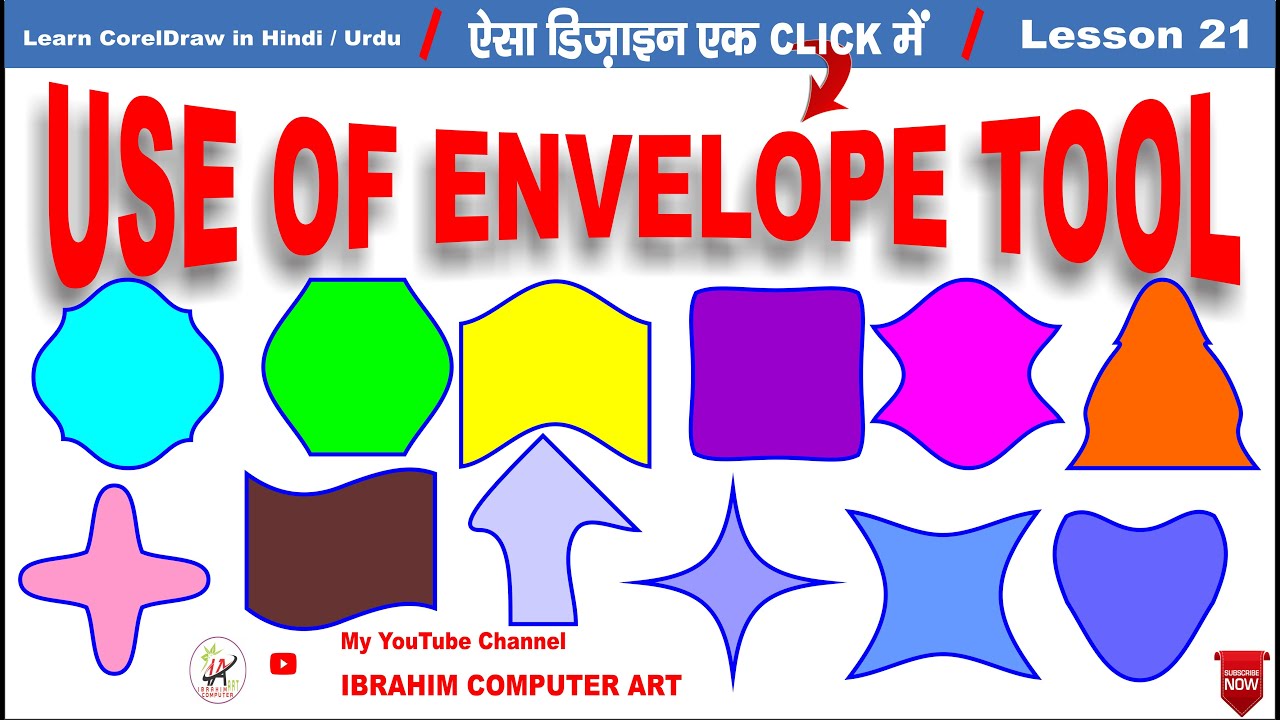 How To Use Envelope Tool In Coreldraw X5 In Hindi Envelope Tool Ko How To Use Envelope Tool In Coreldraw X5 In Hindi Envelope Tool Ko