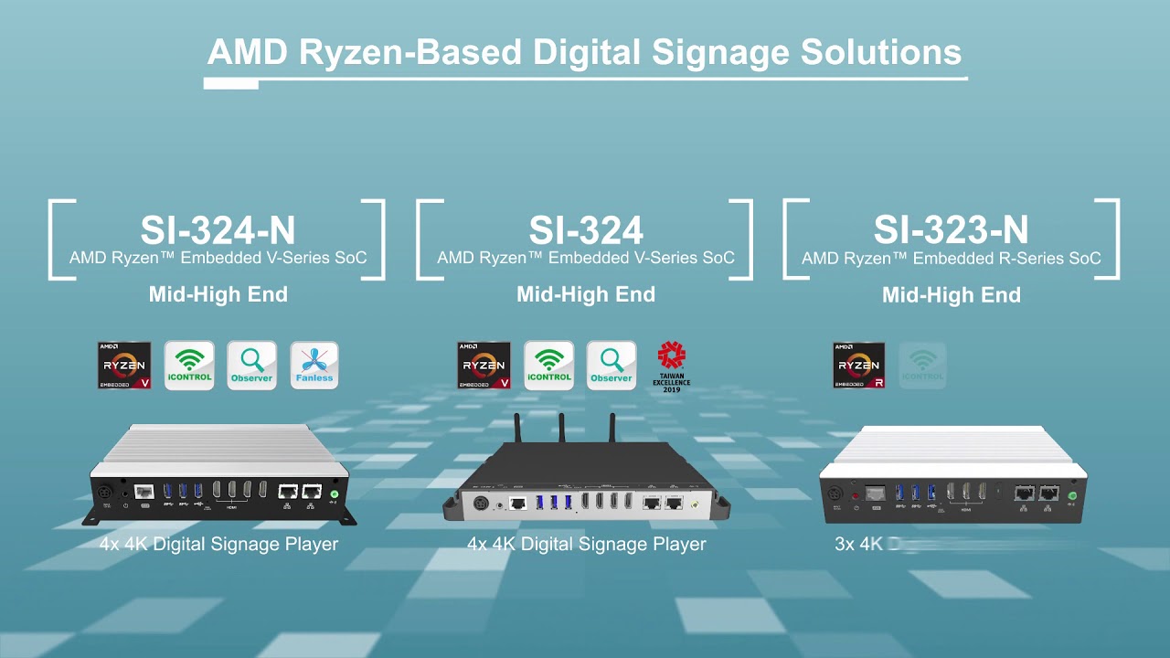 Powerful AMD Ryzen Based Digital Signage Players - YouTube