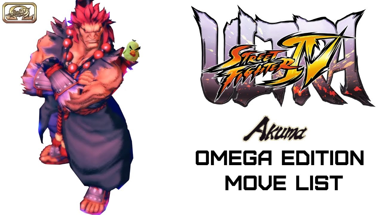 Akuma Omega Movelist - Ultra Street Fighter IV [18] - YouTube