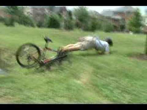 Bike Jump Over a Creek...FAIL - YouTube