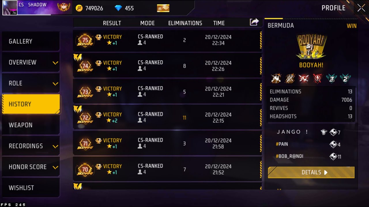 75 STREAK ELL BLACKLIST - YouTube