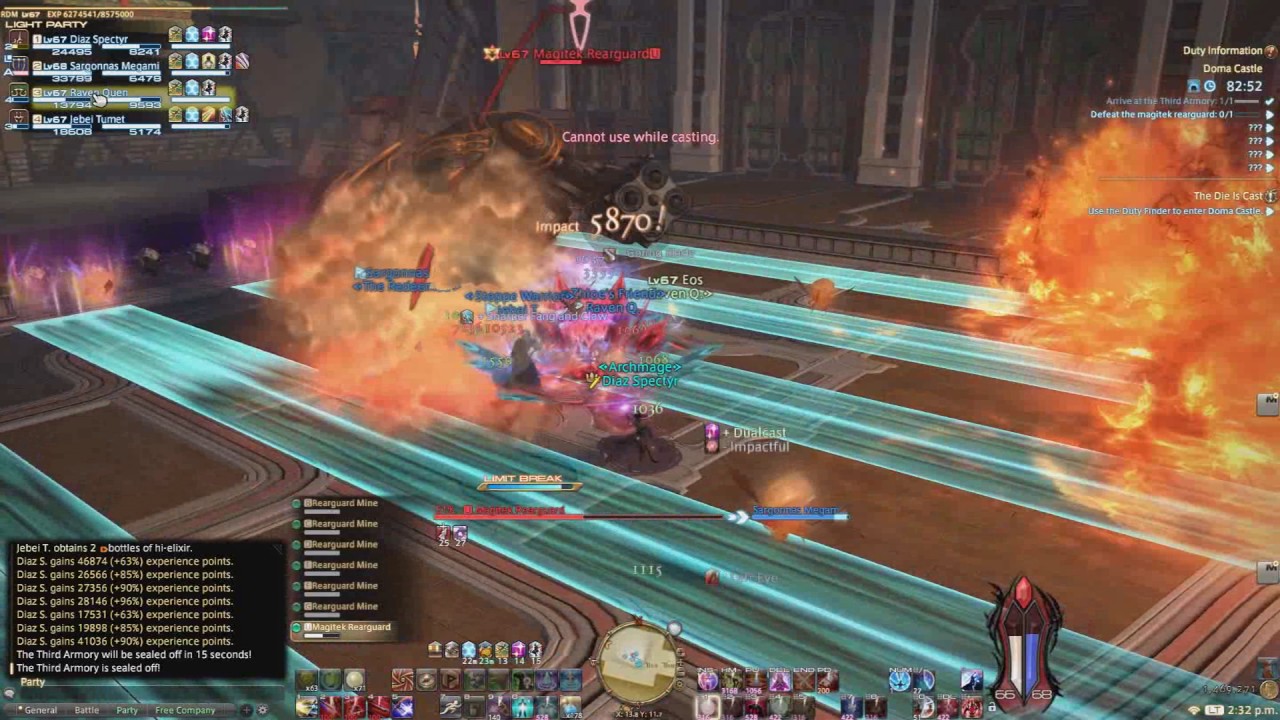 FFXIV Doma Castle first time clearing - YouTube