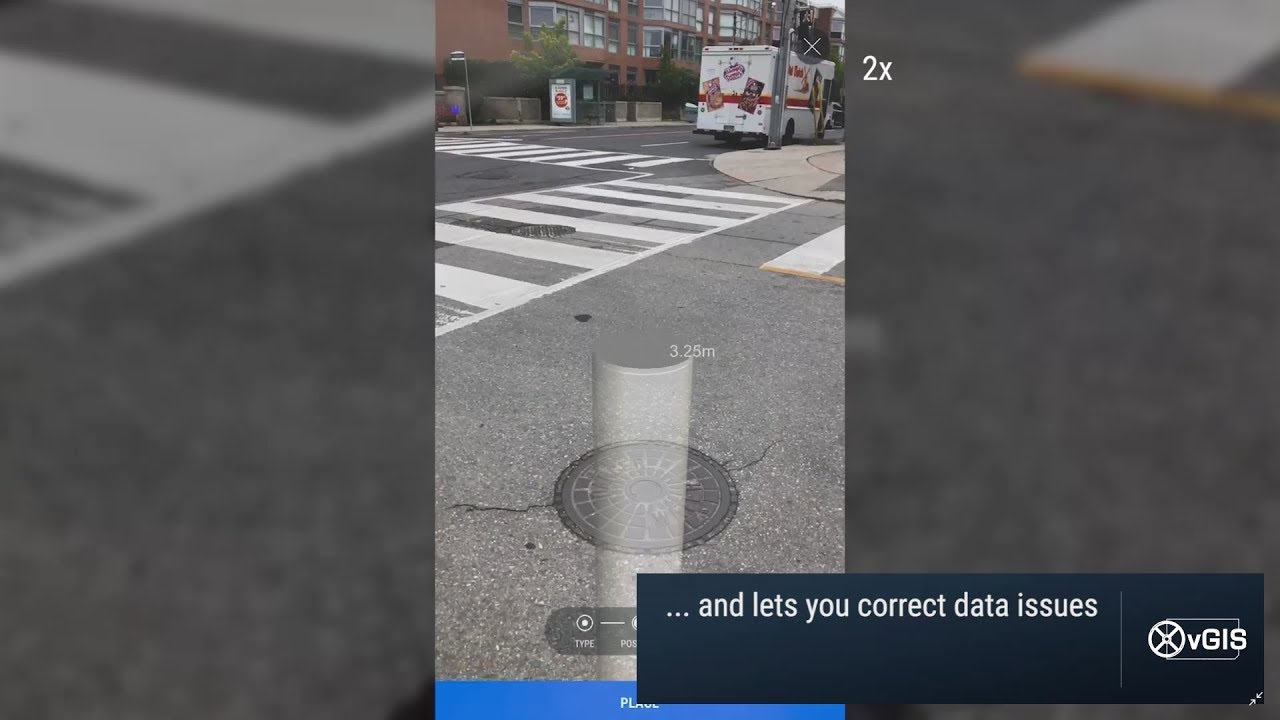Esri GIS data collection with augmented reality - YouTube
