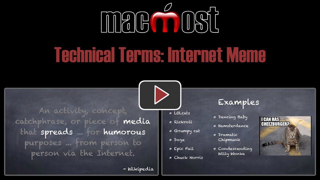 Technical Terms: Internet Meme (#1745) - YouTube