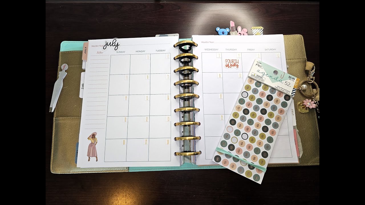 JULY BILL PAY CALENDAR & CHECKLIST SET-UP #julybills #billpay #rongrong ...