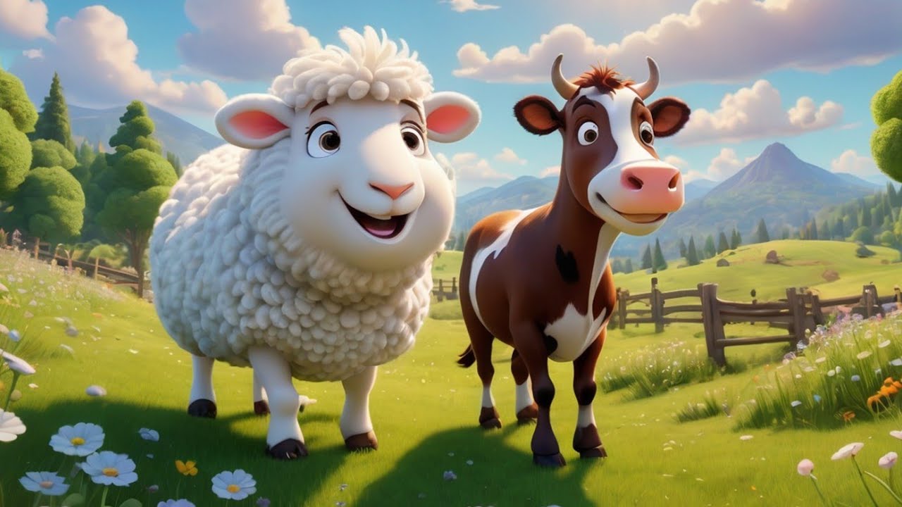 Baa Baa Black Sheep & The Cute Cow Adventure! 🐑🐄 - YouTube