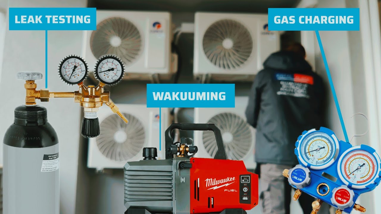 Air Conditioner Leak Test, Vacuuming, Releasing Refrigerant: How to ...