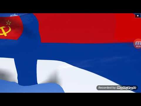 Finnish SSR Flag in wind - YouTube