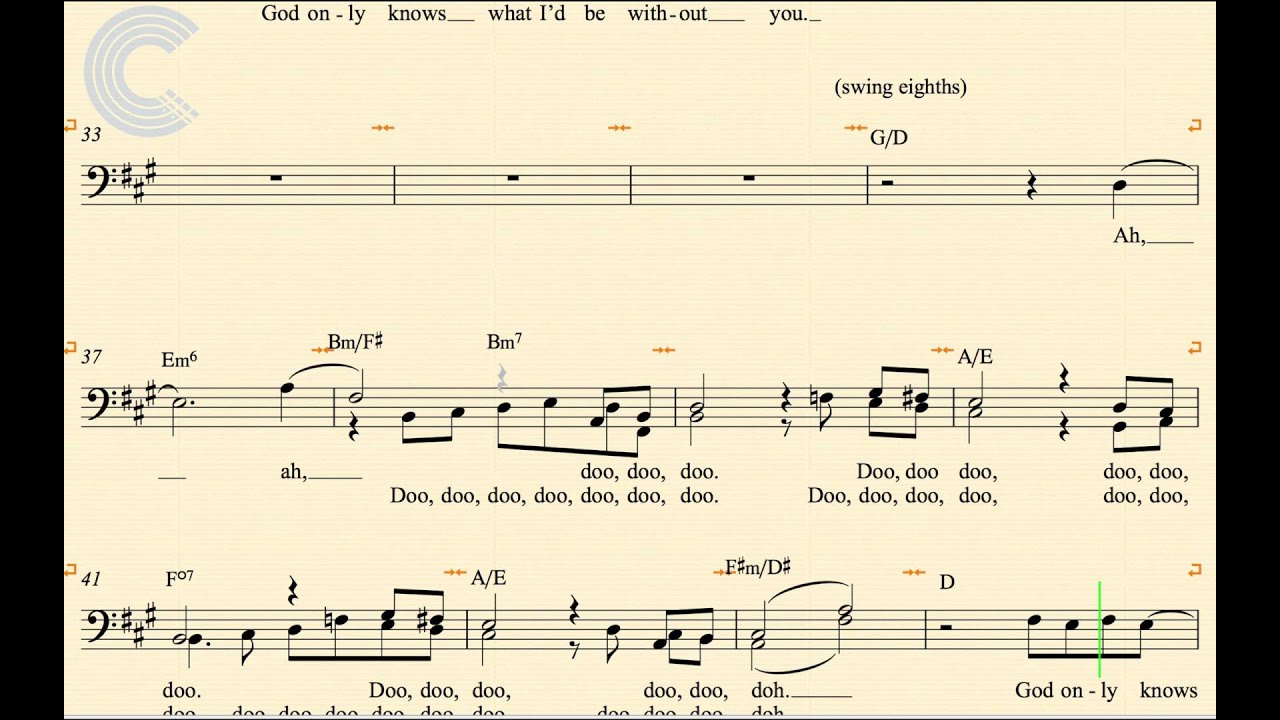 Trombone - God Only Knows - The Beach Boys - Sheet Music, Chords ...