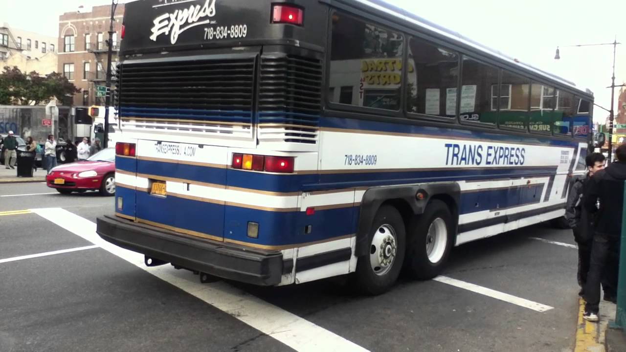 Take Off: Trans-Express 1997 Motor Coach Industries 102-D3 Turning On ...