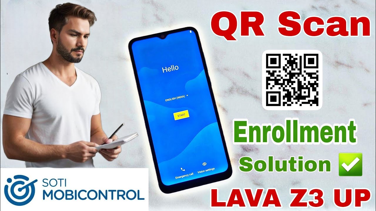 LAVA Z3 UP Enrollment Failed Solution | QR Scan code Enroll Method l ...