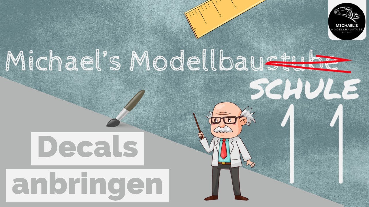 Decals anbringen - Die Modellbauschule Teil 11 - YouTube