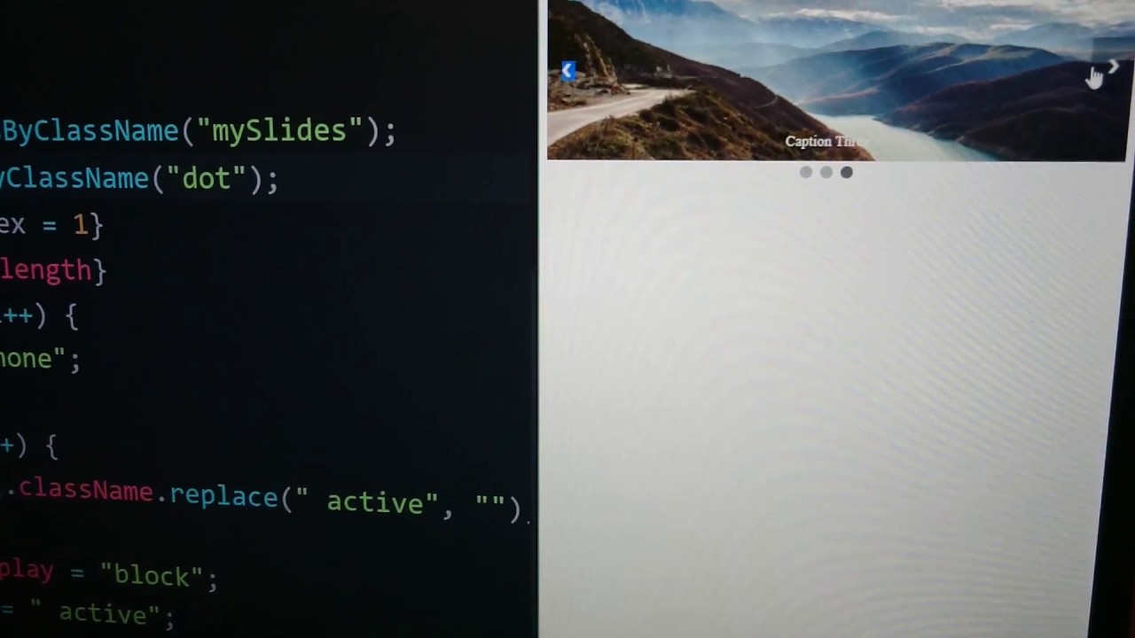 Web Development How To #1.4: Slideshow (JavaScript Part 1) - YouTube