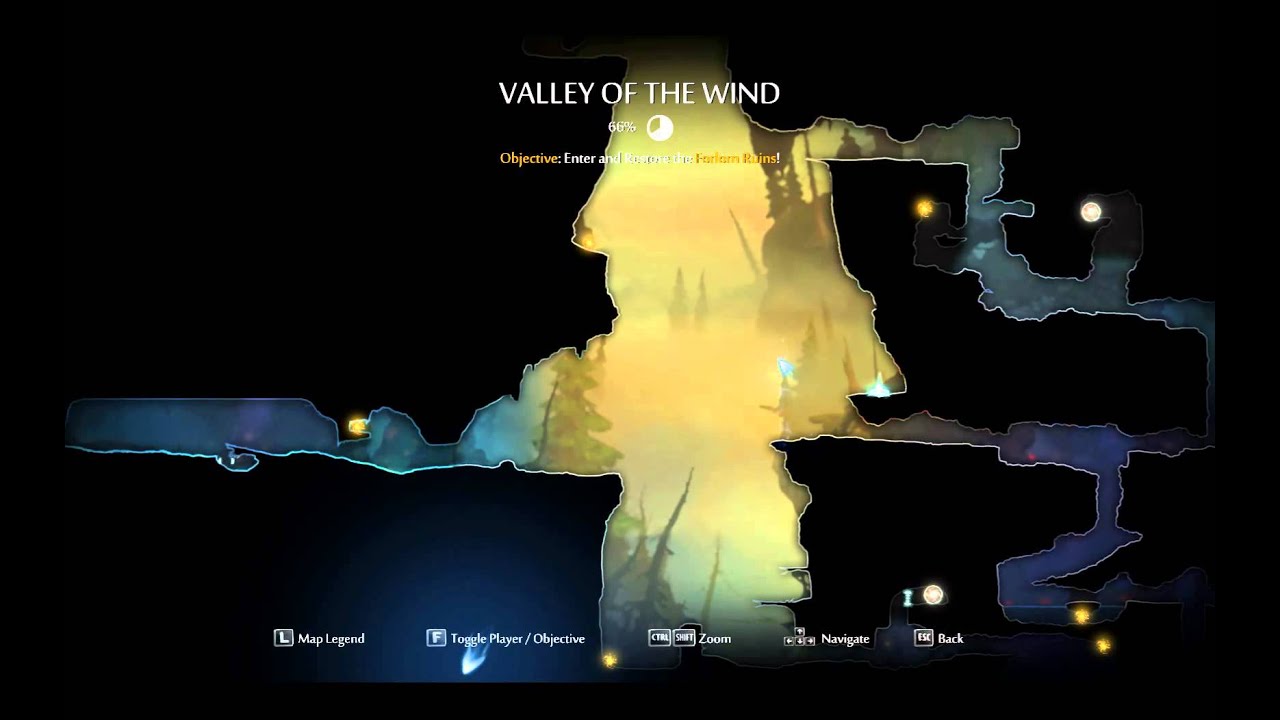 Ori and The Blind Forest Collectibles Map Location Part 2 - YouTube