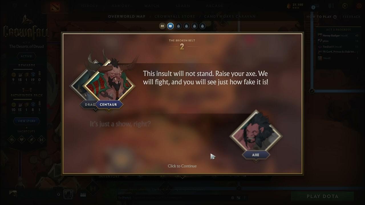 The Broken Belt 2 (Crownfall Event | The Deserts of Druud - Act 2) - Dota 2 - YouTube