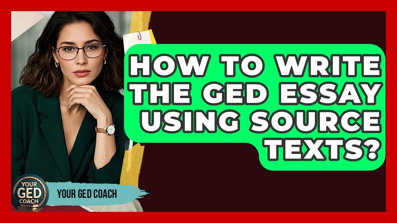 How To Write The GED Essay Using Source Texts? - Your GED Coach - YouTube