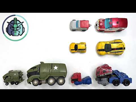 Transformers Animated small and large Optimus Prime Bulkhead Bumblebee Ratchet  トランスフォーマー 變形金剛