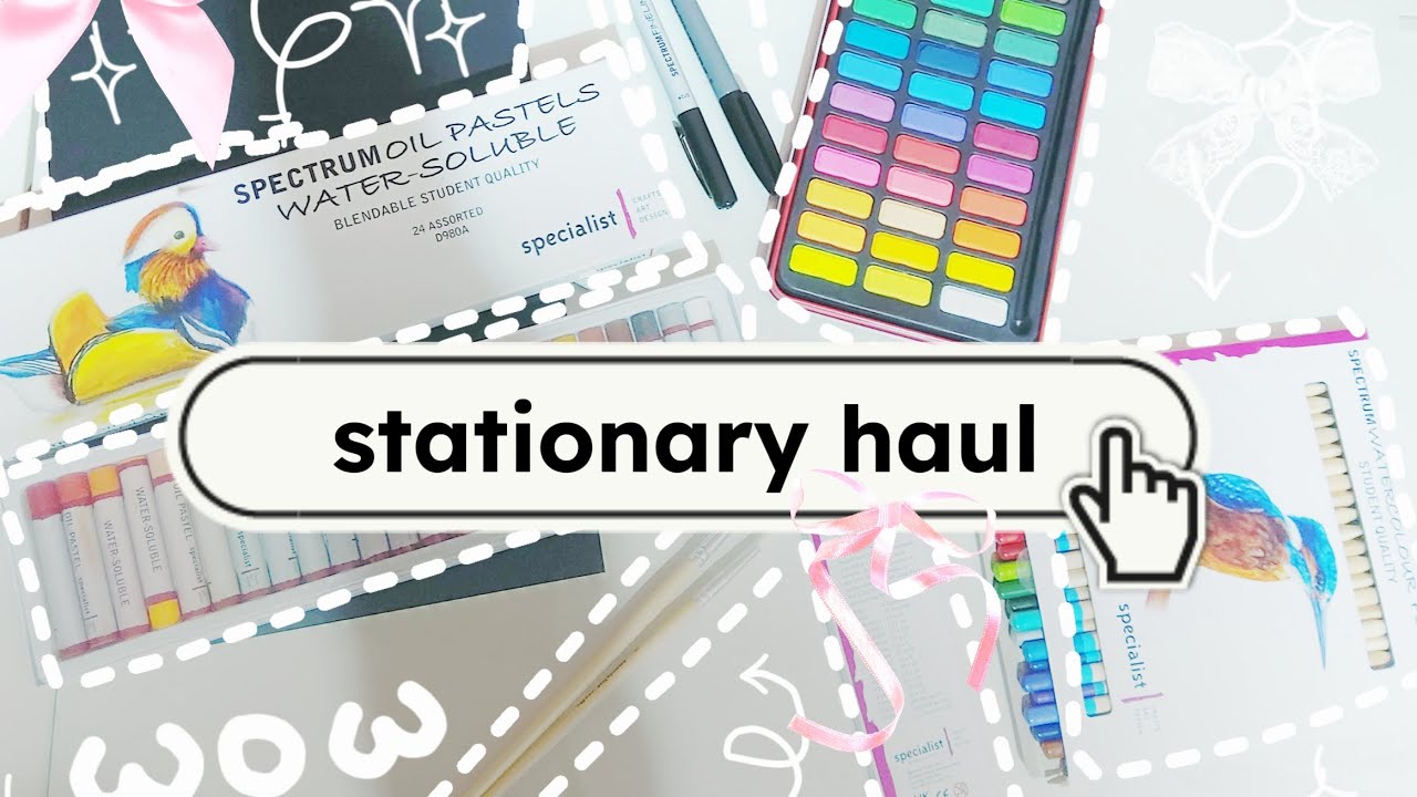 ☁️ stationary haul time! ☁️ #stationary#stationery#art #haul #haulvideo ...