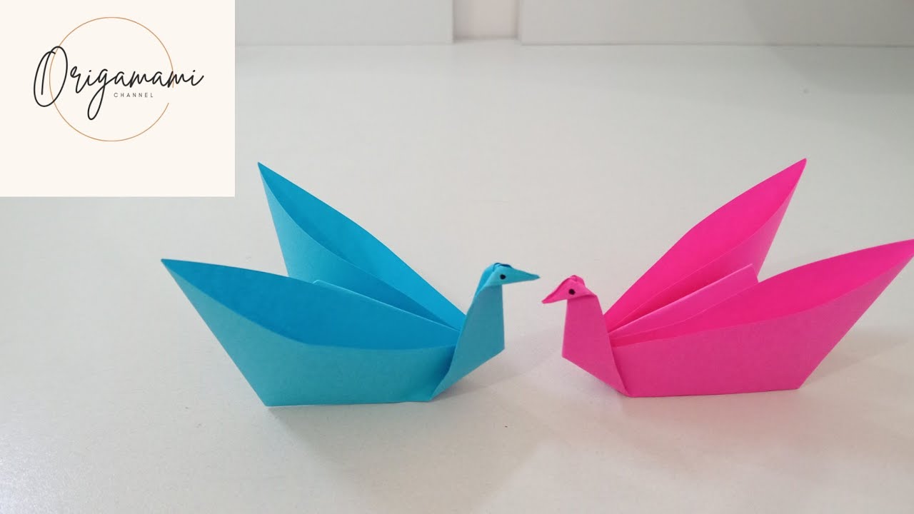 Origami Angsa yang mudah | How to make easy swan | Cara melipat origami ...