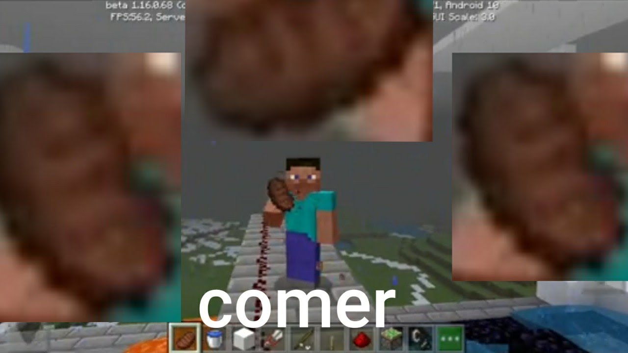 como comer en minecraft ( móvil ) | MC # 3 - YouTube