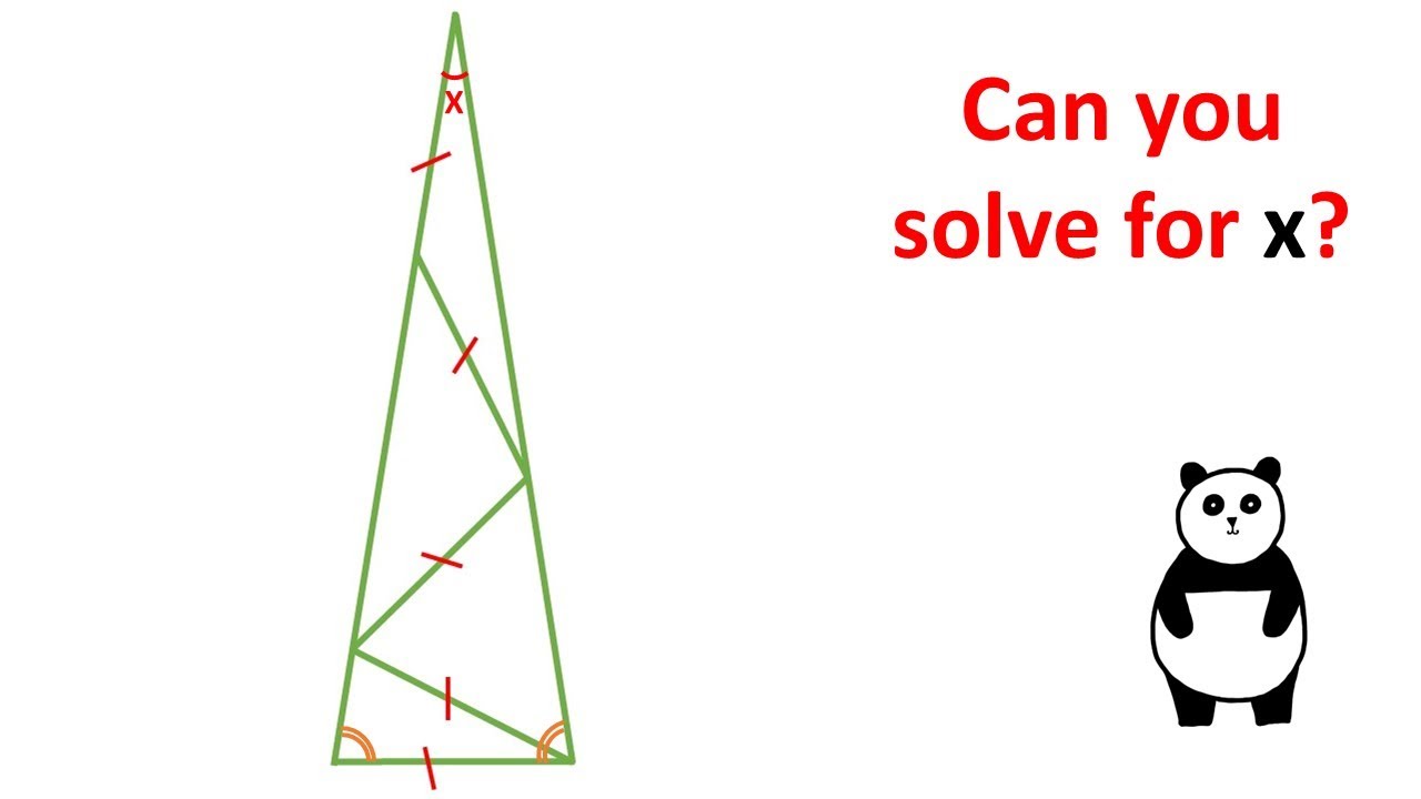 Can you Solve for X? Geometry video. - YouTube
