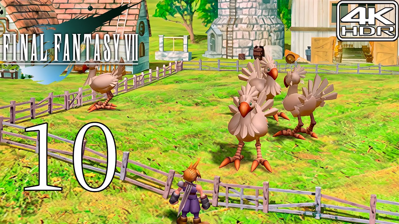Final Fantasy 7 [4K HDR] Modded Walkthrough Part 10 | Chocobo Farm ...