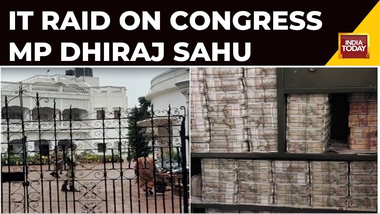 IT Raid On Dhiraj Sahu Congress MP From Jharkhand: India Today Reports From His Residence - YouTube
