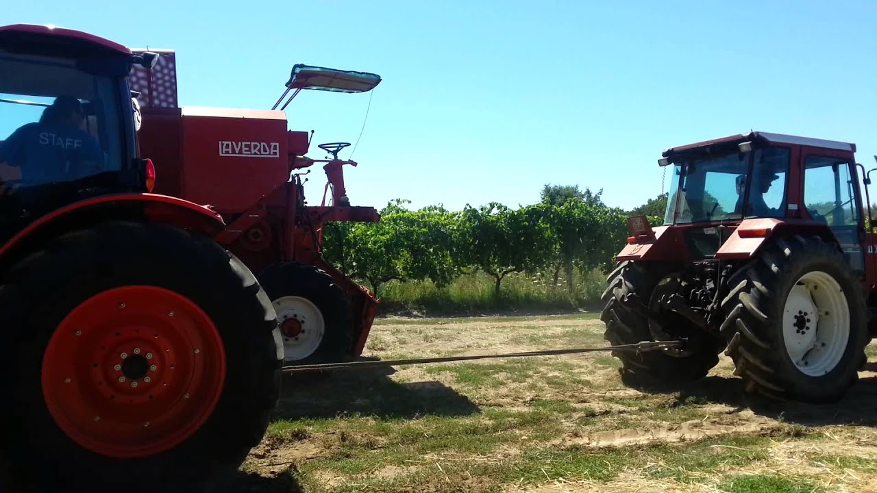 Kubota 130 vs fiat f110 - YouTube