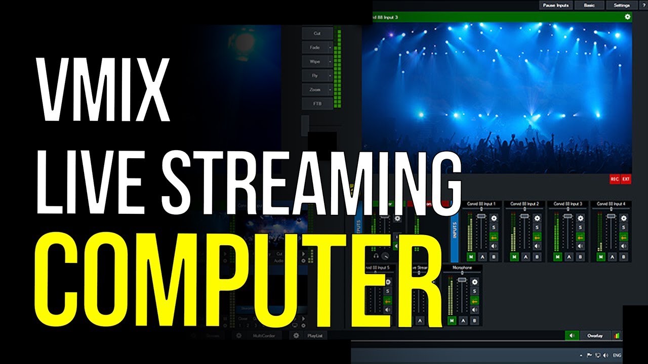 VMix Live Streaming Computer - YouTube