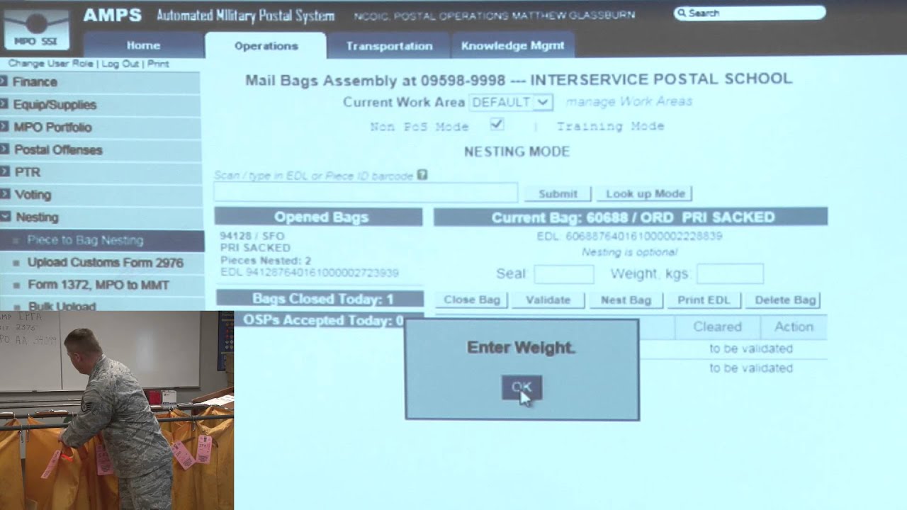 Postal - Nesting and Recepticle Dispatching - YouTube