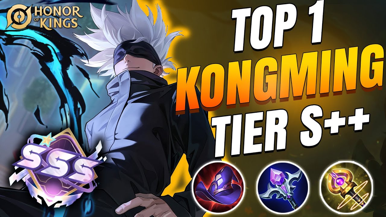 TOP 1 KONGMING 💥 DESTROYS EVERYONE in HIGH RANK | Honor of Kings - YouTube