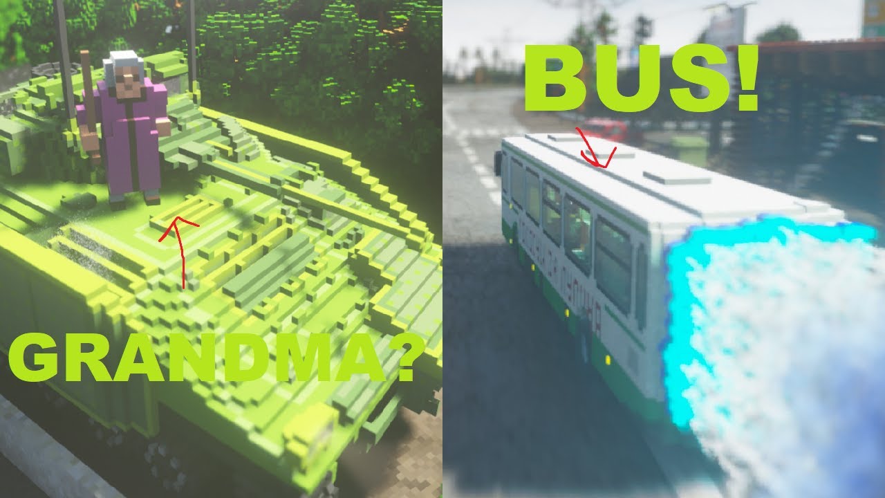 I Made a Rocket Bus and Grandma Got on my Tank in Teardown mods? - YouTube