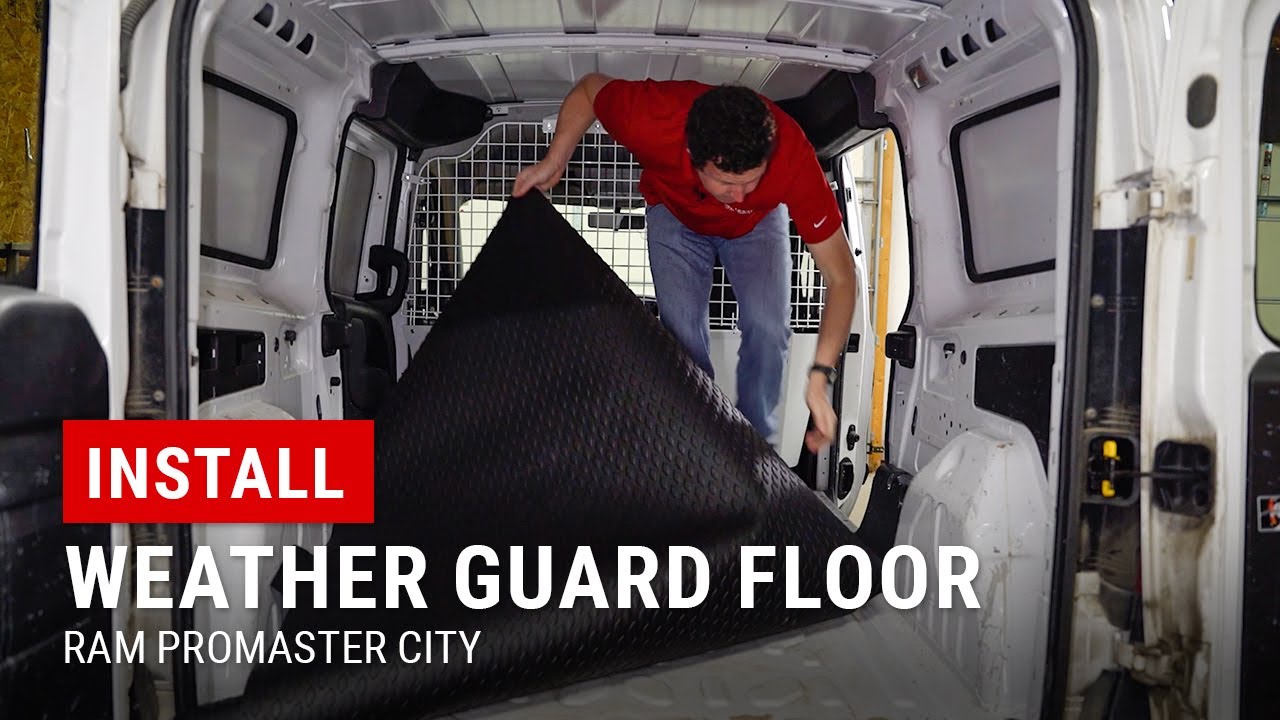 Installing Weather Guard Floor in RAM ProMaster City Cargo Van - YouTube