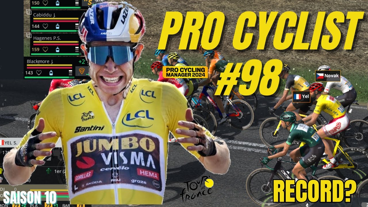 PRO CYCLING MANAGER 2024 - PRO CYCLIST #98 - LE RECORD? - YouTube